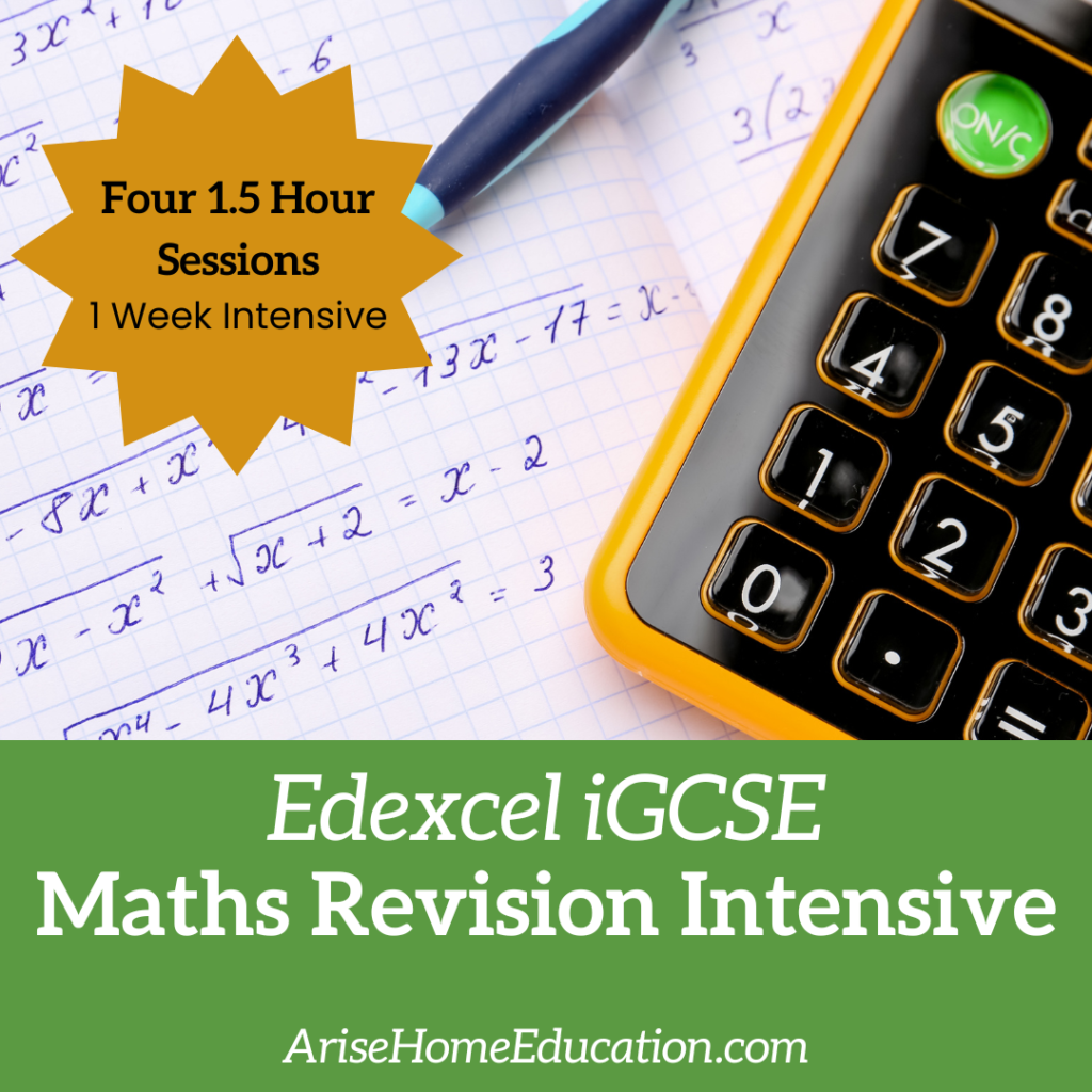 Maths Revision Bundle | iGCSE Maths 1 Week Intensive - Arise Home Education