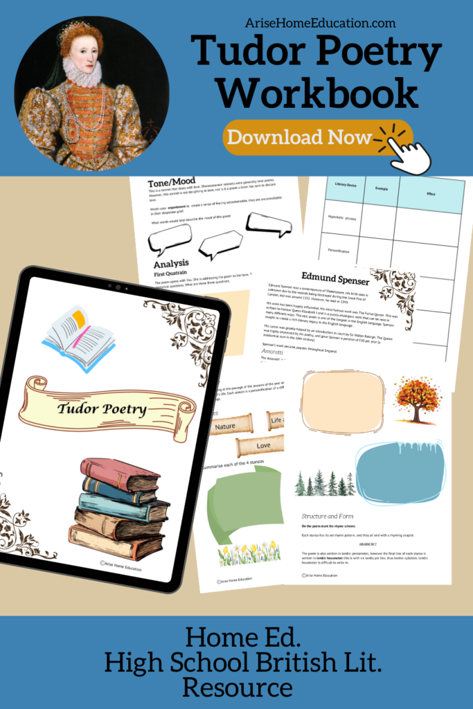 Poetry Analysis: Tudor Workbook - Arise Home Education