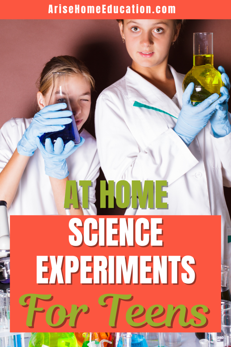 At Home Science Experiments and Activities for Teens - Arise Home Education